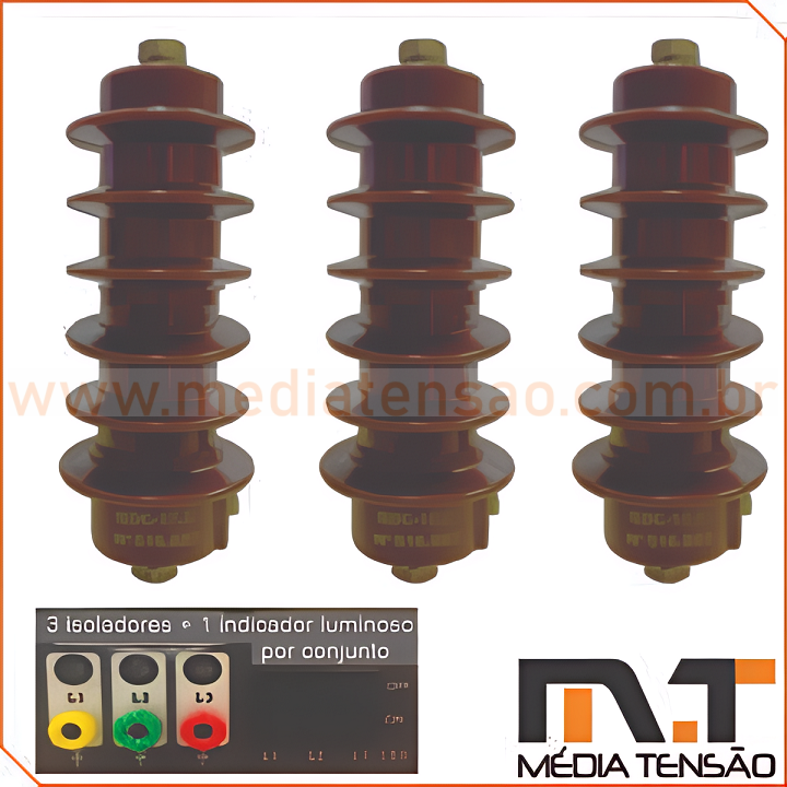 Isolador Capacitivo com Indicador de fases 15 , 24 e 36kV