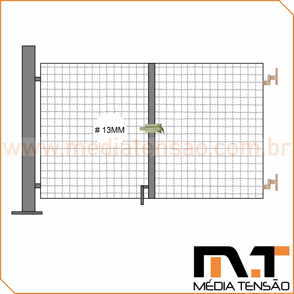 Poste Horizontal para junção de Telas de Proteção - Média Tensão