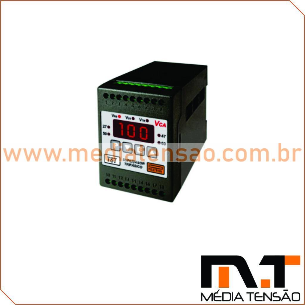 Relé Pextron Supervisor Trifásico - TST - 110v - Média Tensão